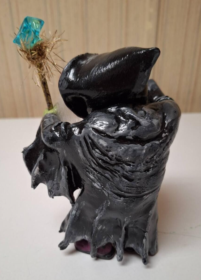 Whimsical OOAK Handmade Witch Croan Old Hag Halloween Decor Art Doll 7 ...