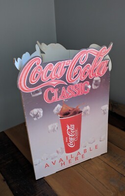 COCA-COLA CLASSIC Coke Sign Promo Tent Retail Display Advertisement ...