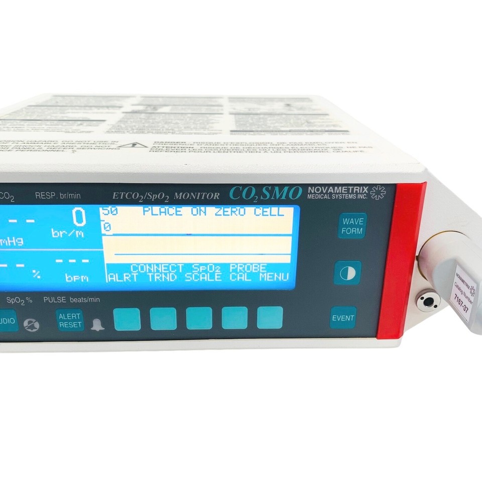 Novametrix REF CO2SMO ETCO2/SPO2 Monitor w/ Novametrix 7167-37 | eBay