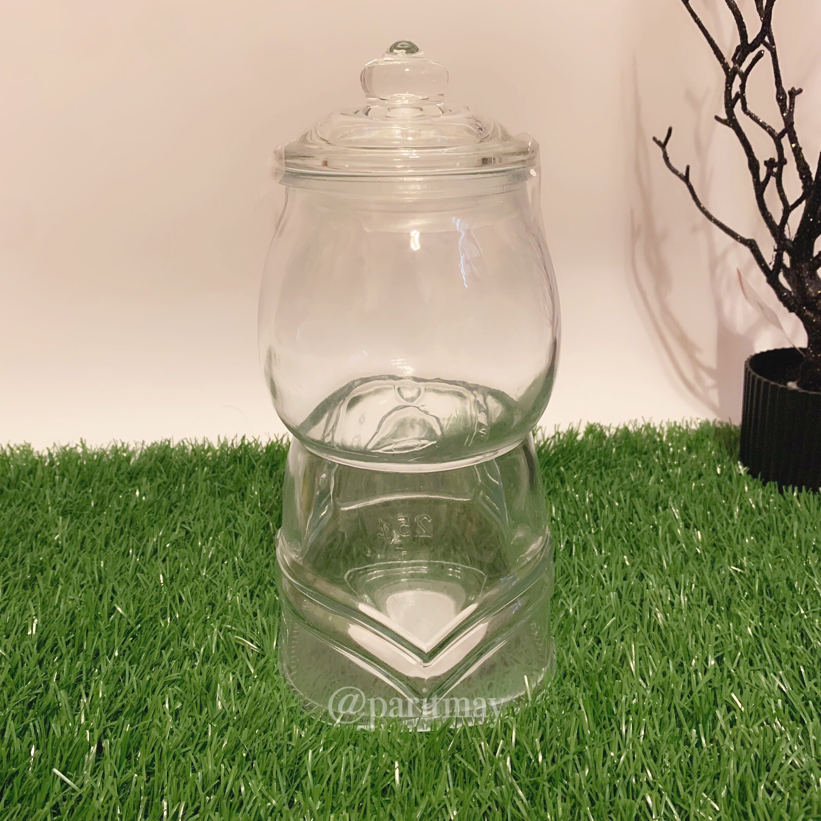 Target Bullseye Clear Glass Bubblegum Gumball Machine Candy Jar ...