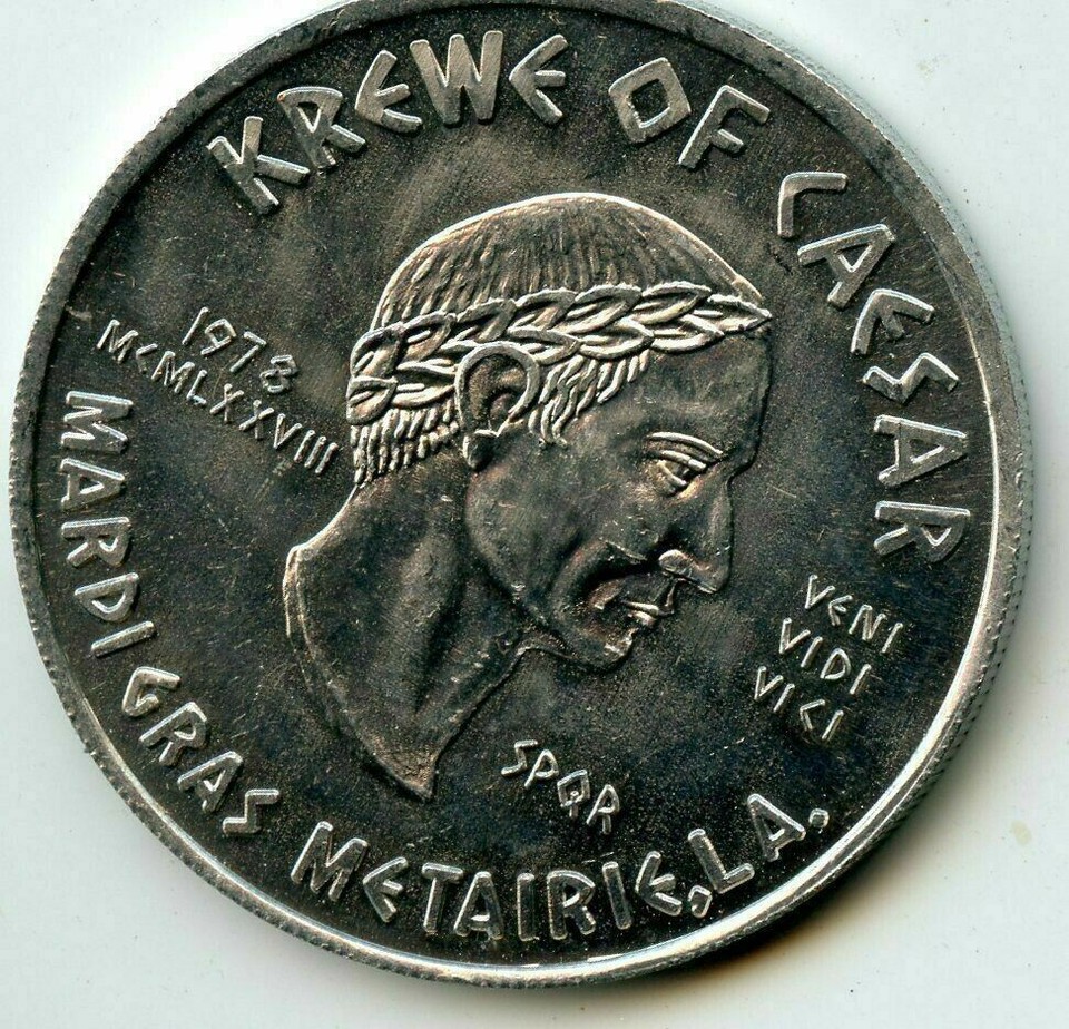 Mardi Gras Doubloon Krewe of Caesar 2013 Aluminum | eBay