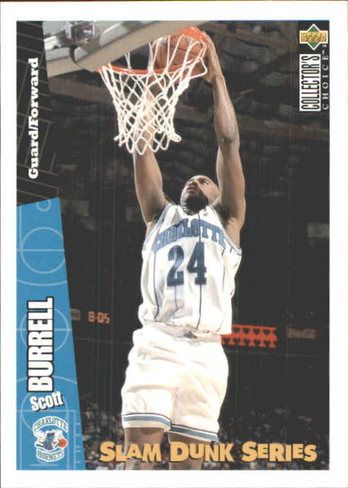 1996 Upper Deck Nestle Slam Dunk Hornets Basketball Card #2 Scott ...