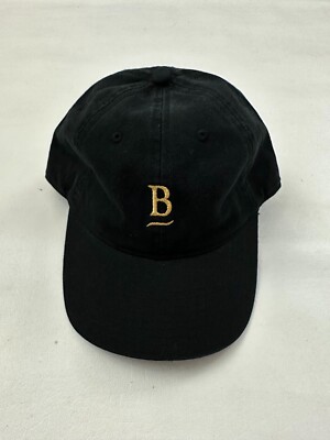 Belly B Logo Graphic Embroidered Black Adjustable Baseball Cap Hat One ...