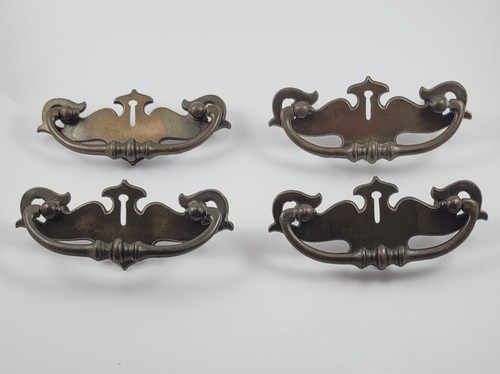 Vtg Brass Batwing Chippendale Drawer Pull 3"OC A7241 DC | eBay