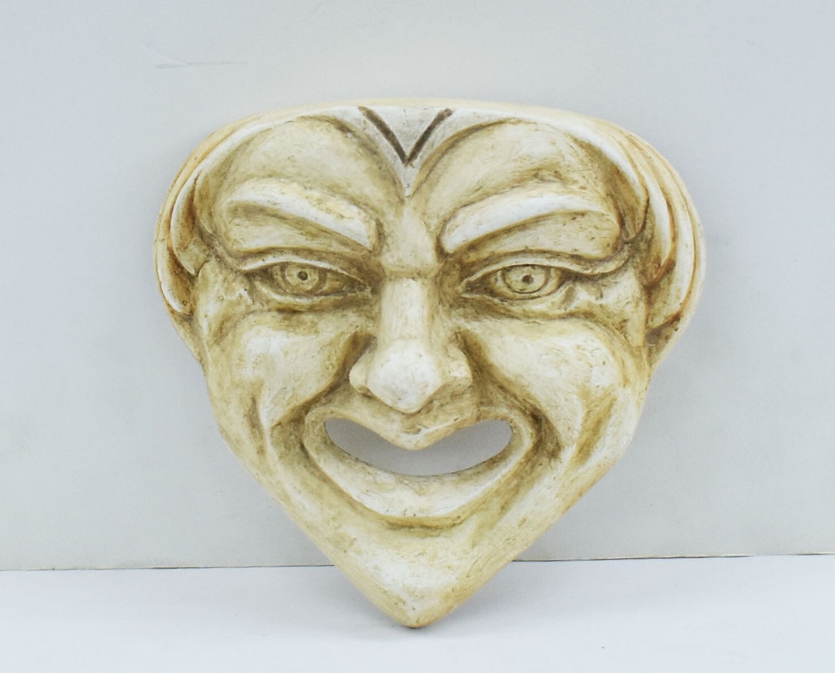 Ancient Greek Theater Masks Comedy