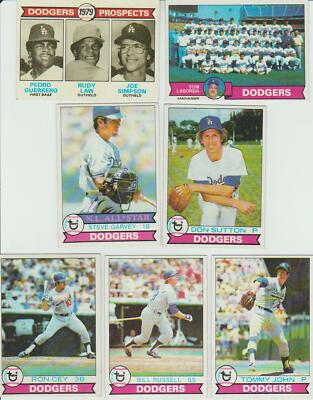 1979 DODGERS vintage Nm Topps 28 cards team set lot HOF Sutton, team ...