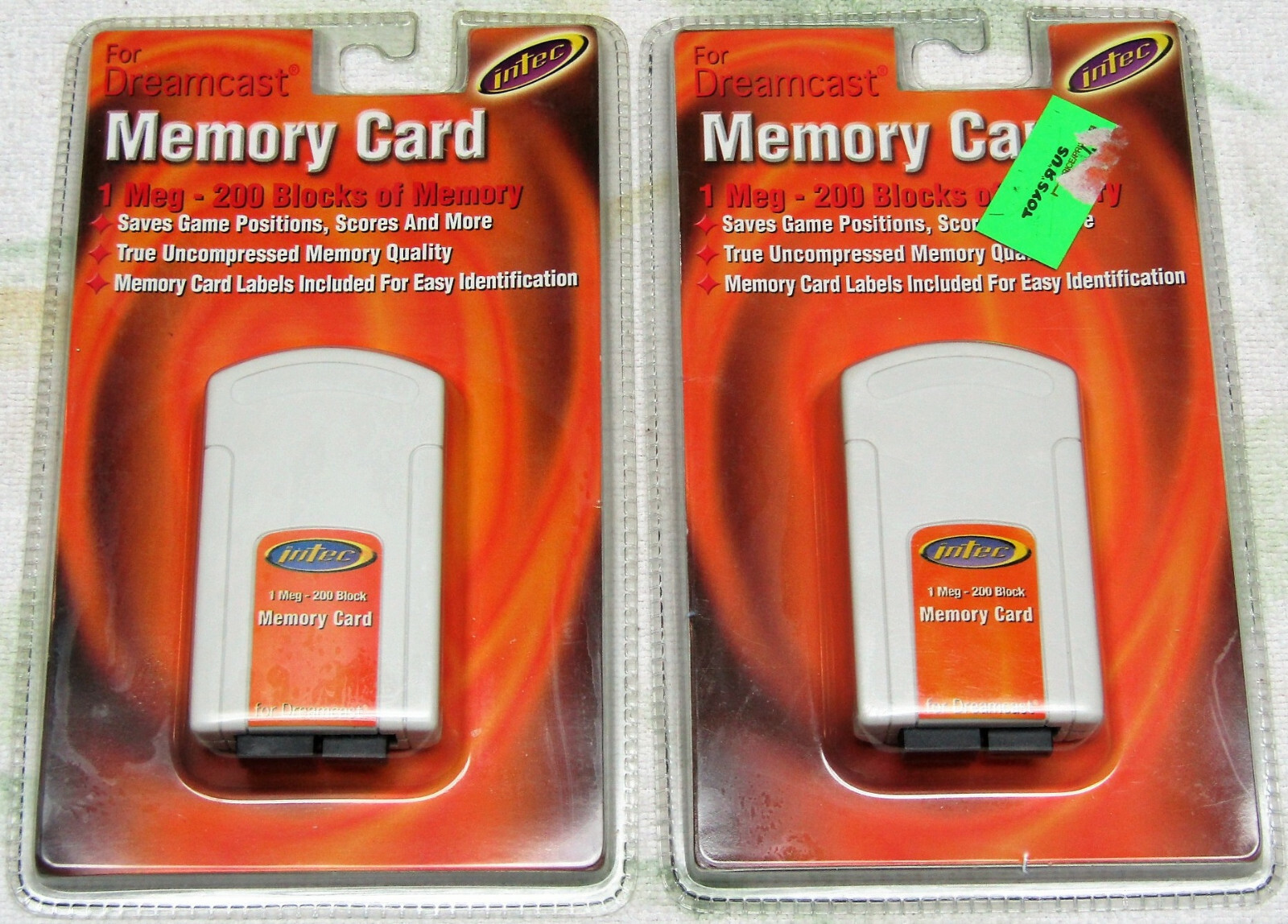 Sega Dreamcast 200 Block Memory Card by Intec - Brand New! Sealed! Toys ...