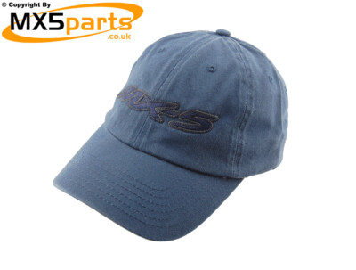 Official Mazda MX5 Merchandise Baseball Style Cap Hat Blue With Large ...