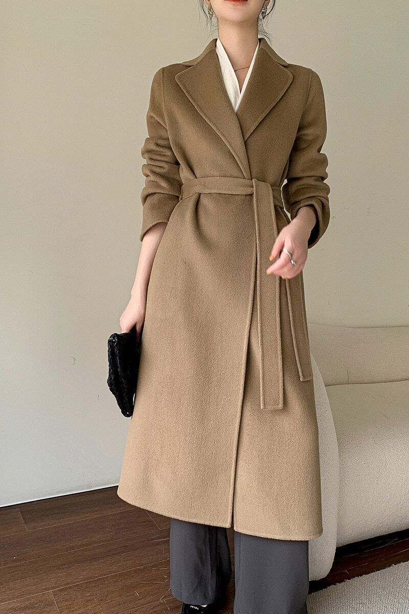 Double-sided Cashmere Coat Women's Temperament New Wool Coat Double-sided Cashmere Coat Women's Temperament New Wool Coat