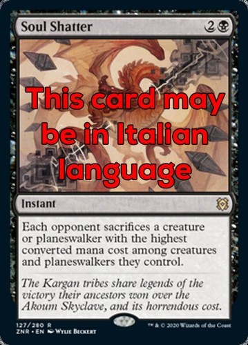 MTG SOUL SHATTER FOIL EXC - SOUL SHATTERING - ZNR - MAGIC | eBay