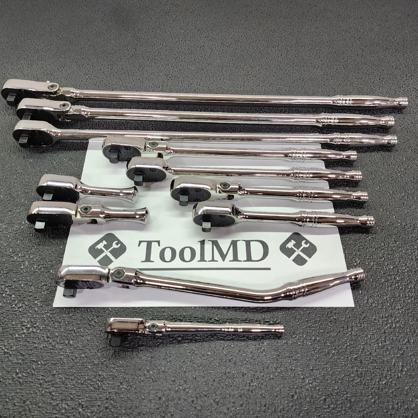 Snap-on Tools USA NEW 11pc 3/8" Drive Fixed & Flex-Head Ratchet Set ...