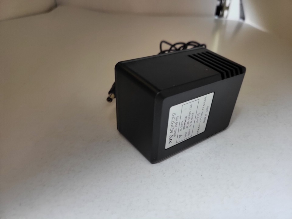 NEW Official NEC PC Engine Ac power adapter Model # PAD-105 DC 9V 650mA ...