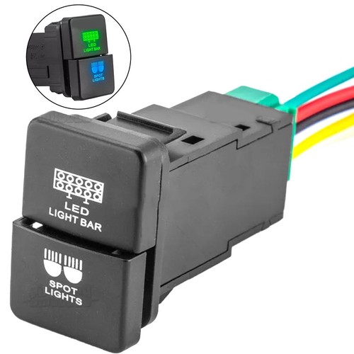Push Button LED Light Bar Switch for Toyota For Tacoma with Wire ...
