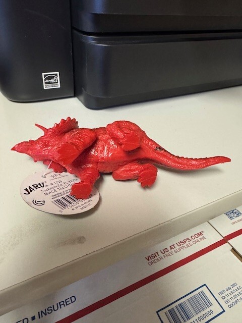 Dinosaur Triceratops Kids Toy Figure Ja-Ru Dino World Plastic Jaru ...