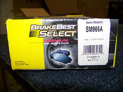 Brake Best Select Premium Disc Brake Pads Semi-Metallic #SM966A New | eBay