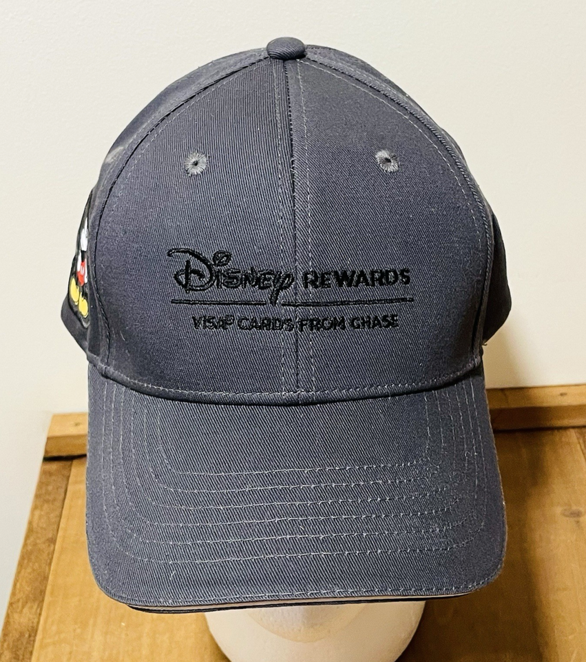 Disney Rewards Hat Gray Strapback Mickey Mouse Chase Adjustable Grey | eBay