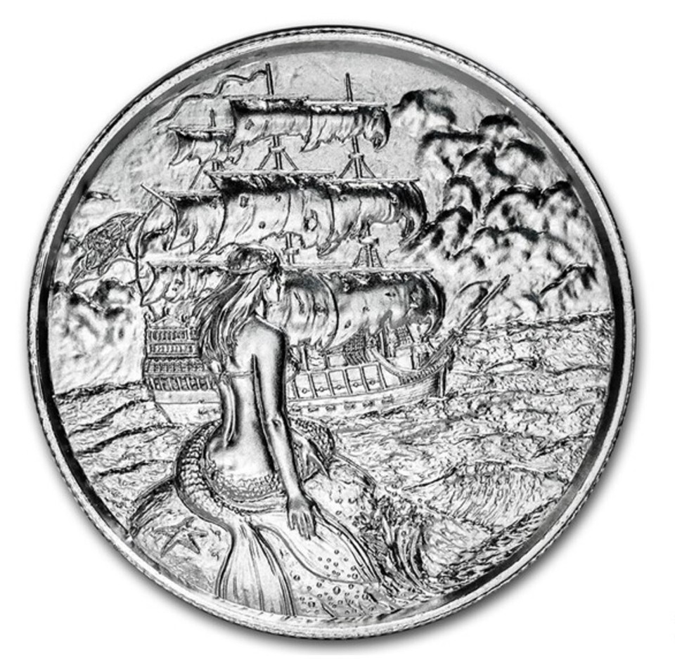 AARRGGGHHHH! 2 oz Silver Privateer Rounds Ultra High Relief - Complete ...