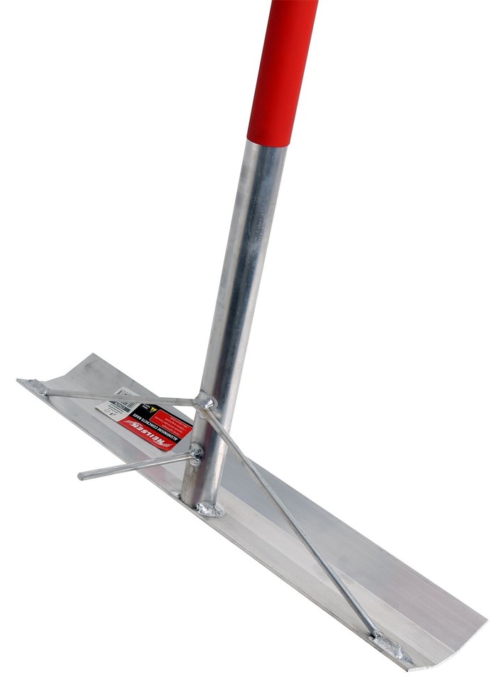 Aluminium Concrete Rake Placer 19.5" X 4" With 60" Long Aluminium ...