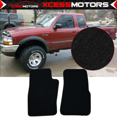 Fits 96-02 Ford Ranger Pickup Black Nylon Floor Mat Carpets 2PCS Set | eBay