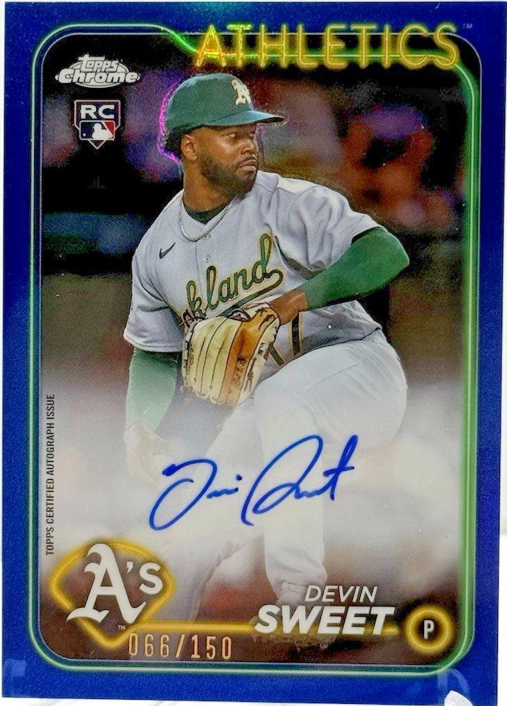 2024 Topps Chrome Update Series - Autographs Devin Sweet #RA-DS Blue ...