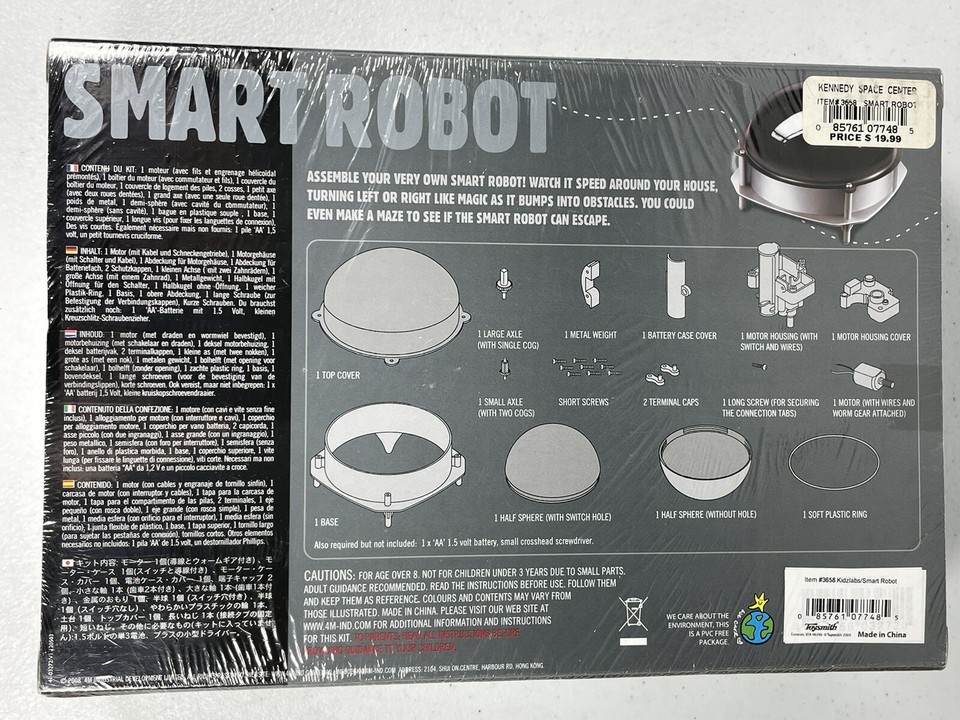 4M KidzLabs Smart Robot Fun Mechanics Kit by Toysmith Home School ...