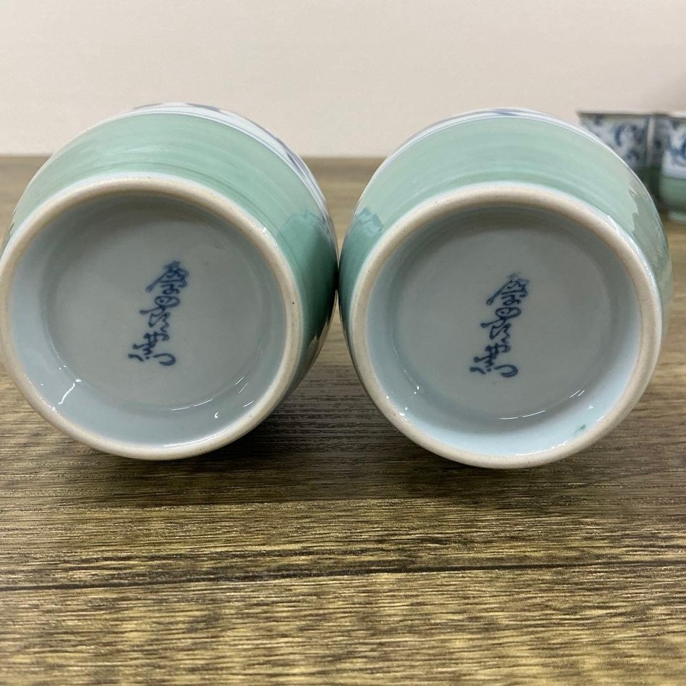 Y0131 Arita ware Keishiro kiln sake bottle 5piece set | eBay