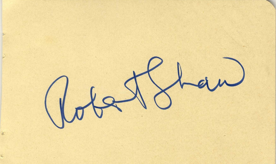 ROBERT SHAW RICHARD DREYFUSS ROY SCHEIDER STEVEN SPIELBERG JAWS SIGNED ...