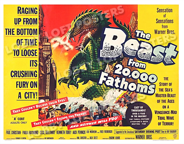 The Beast From 20 000 Fathoms Poster