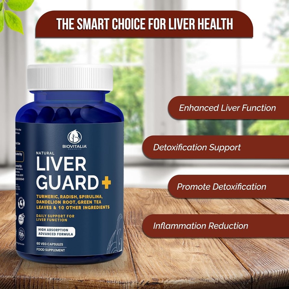 BIOVITALIA ORGANICS Liver Guard Liver Detox Supplements for Liver ...