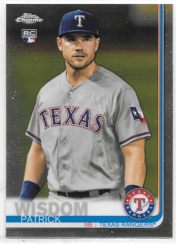 2019 Topps Chrome #146 PATRICK WISDOM RC Rookie Card - Texas Rangers ...