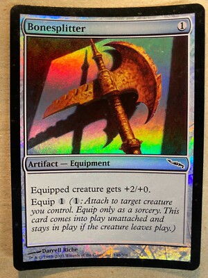 MTG 1x FOIL Bonesplitter Mirrodin Pauper Modern Magic the Gathering ...