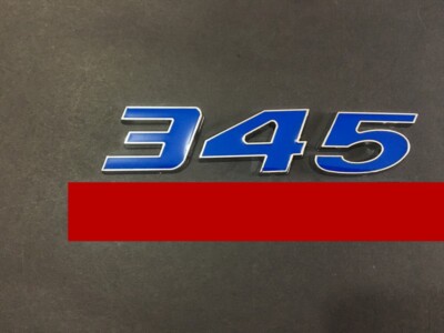 3D 345 Parts Badge Emblem Decal Sticker for Chrome Blue x1 | eBay
