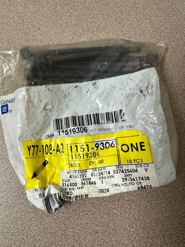 ACDelco Engine Cylinder Head Bolt 11519306 SET OF 9 | eBay