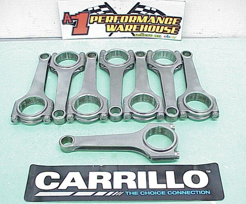 8 Carrillo 6.450" Connecting Rods H-Beam 1.850" - .787" Wrist Pin Size ...