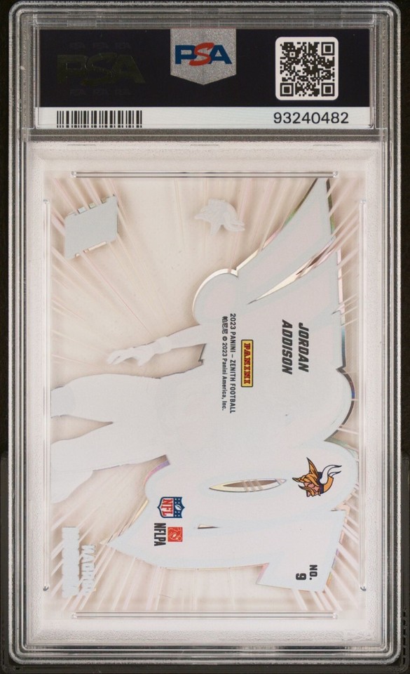 2023 Panini Zenith Jordan Addison Rookie Zoom Case Hit SSP RC Minnesota ...