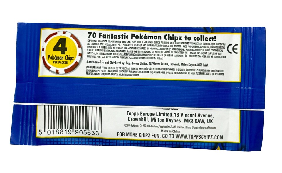 Lot of (10) 2006 Topps Pokémon Chipz Factory Sealed Booster Packs | eBay