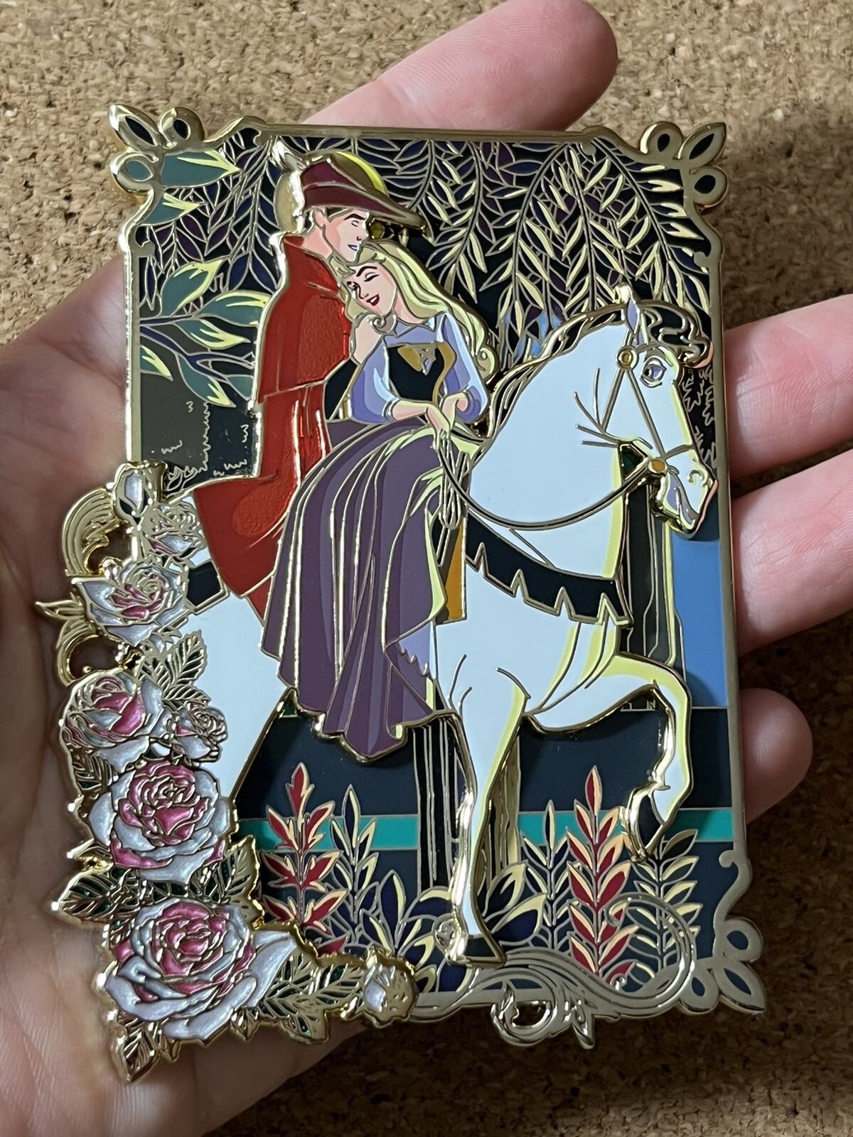 Gorgeous Princess Aurora & Prince Philip on Samson- fantasy pin by Kat ...