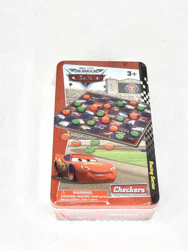 Disney Pixar Cars Racing Series Checkers Set in Tin Case. New/Sealed | eBay