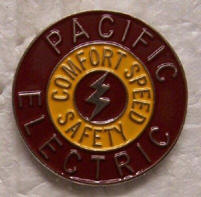 Hat Pin Railroad Line Pacific Electric logo NEW Model Train Signage | eBay