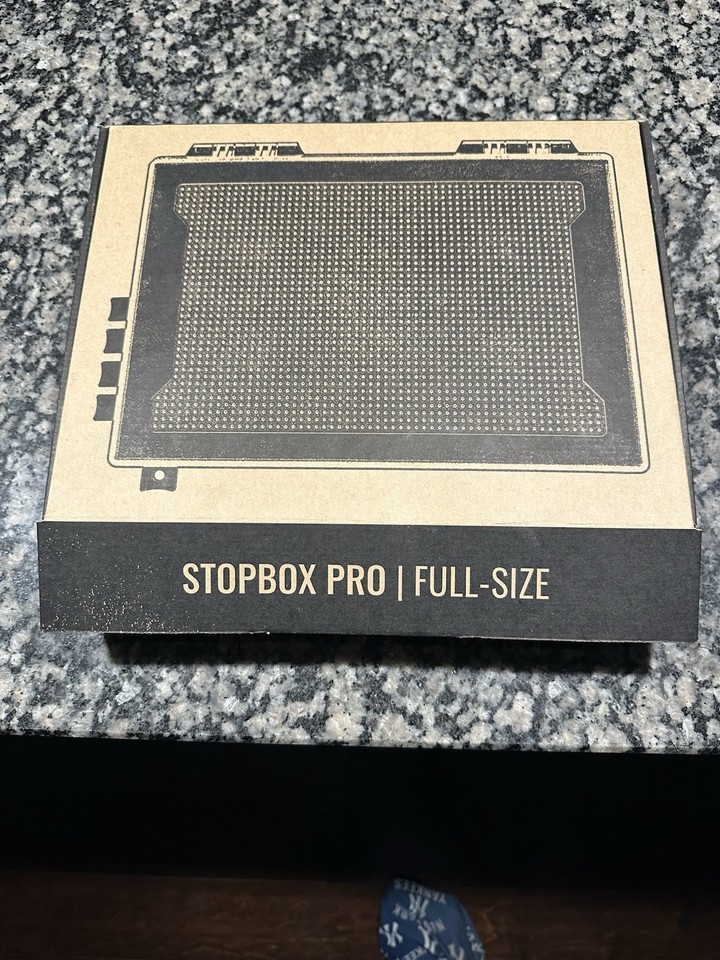 StopBox Black Pro Handgun Safe Stop Box Gun Safe Full Size - Made In ...