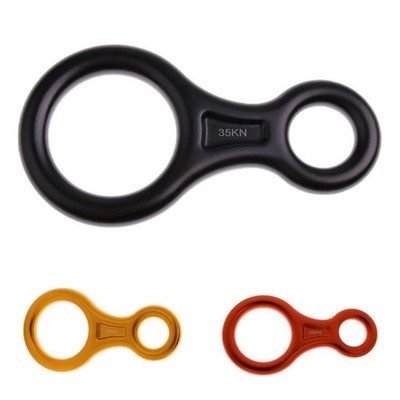 35KN Figure 8 Shape Descender Rock Climbing Rappel Belay Device | eBay ...