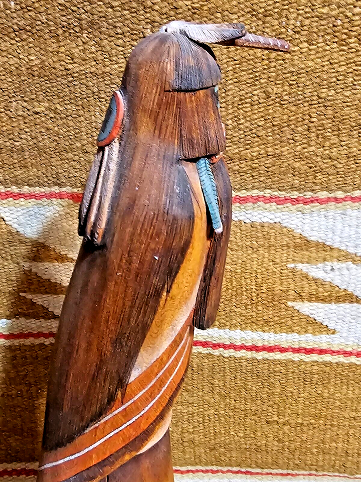 OUTSTANDING CARVED 13" HOPI LONGHAIR HEOTO KACHINA FAMOUS CARVER LAUREN ...