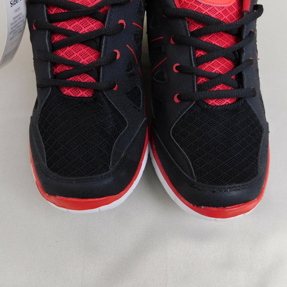 Actionflex Men's Lace-Up Athletic Tennis Shoes - Size 10, Red-Black ...