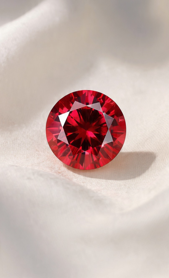 💎4 Ct Natural Round Cut Red Color D Grade VVS1 Clarity Diamond | eBay