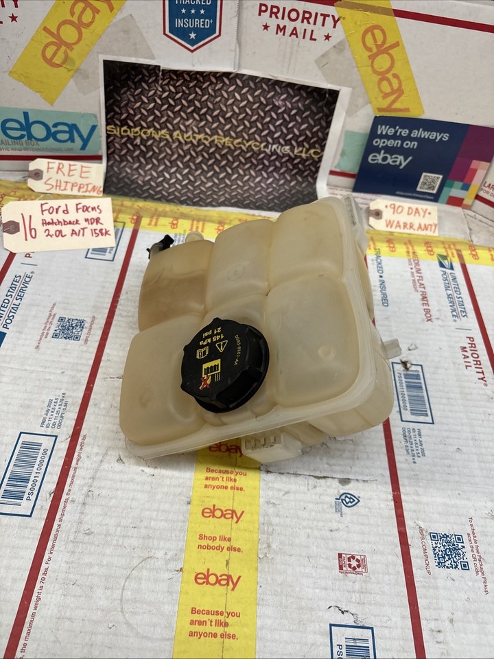 12-18 FORD FOCUS COOLANT RESERVOIR OVERFLOW EXPANSION TANK BOTTLE W ...