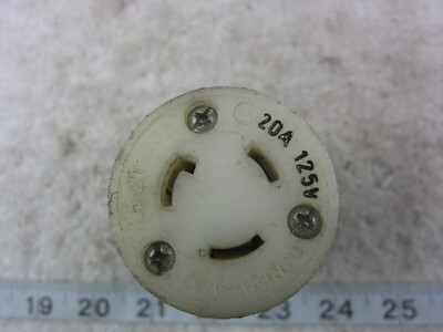 Marinco 20A 125V Hubbell 2313 Style Locking Connector L5-20R, Used | eBay