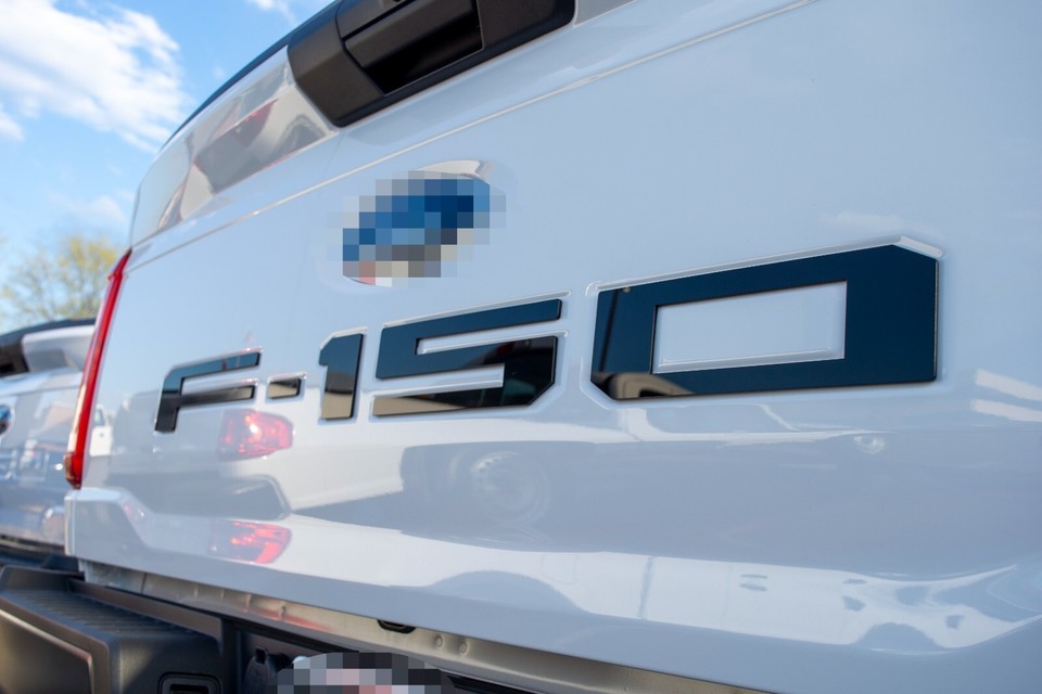 3D Raised Gloss Black Tailgate Inserts Letters Emblems fit for F-150 ...