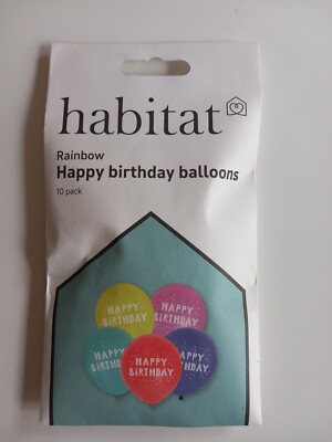 Habitat 10 Birth Balloons | 10 Pack | Celebration Birthday Party | eBay UK