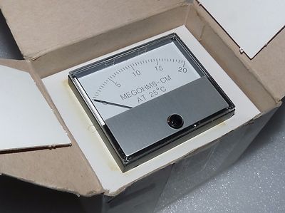NEW 220GS MEGOHMS - CM AT 25°C GAUGE SCALE 2-3/4" X 1-3/8" FACE | eBay