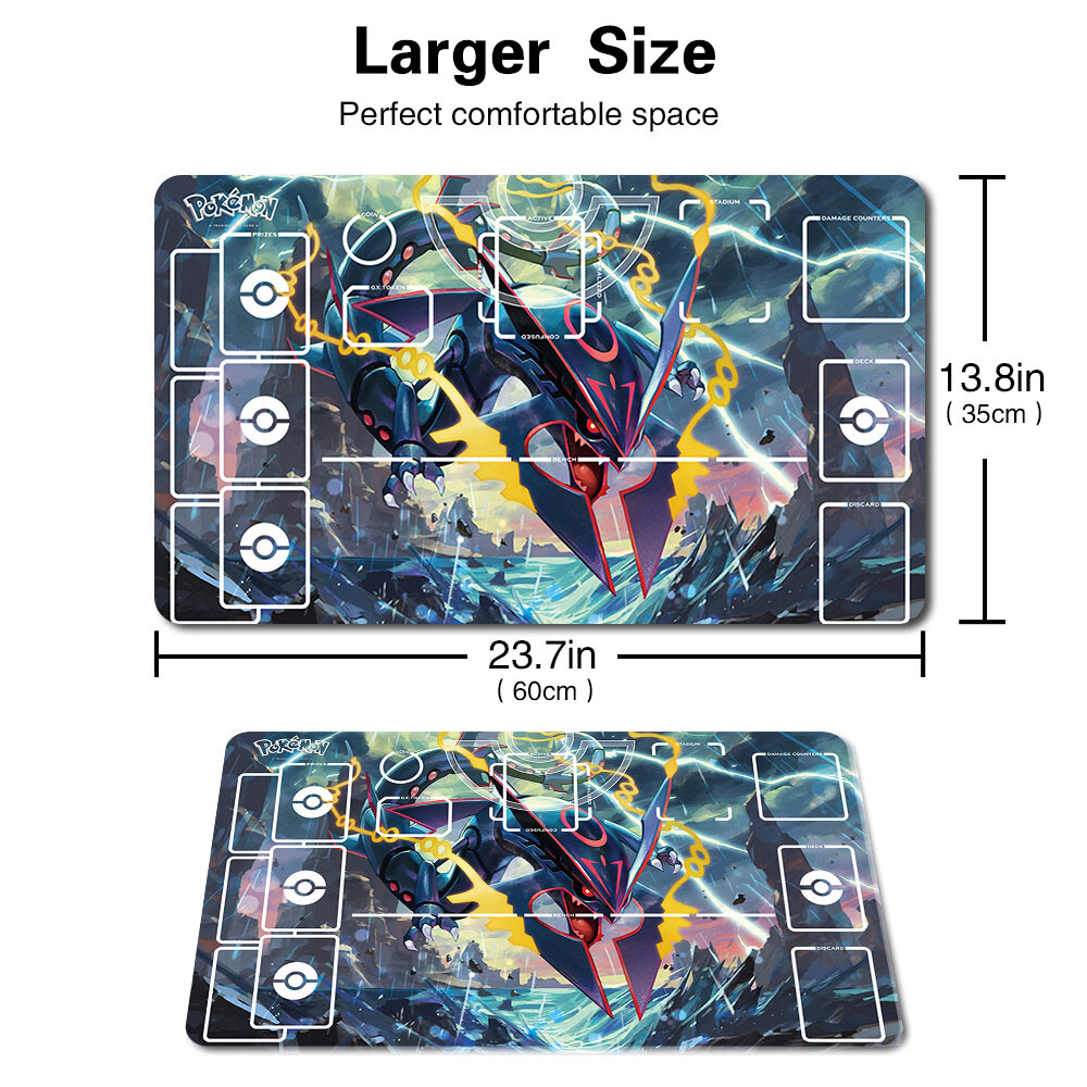 Rayquaza - Board Game Pokemon Playmat Games Mousepad Play Mat of TCG ...
